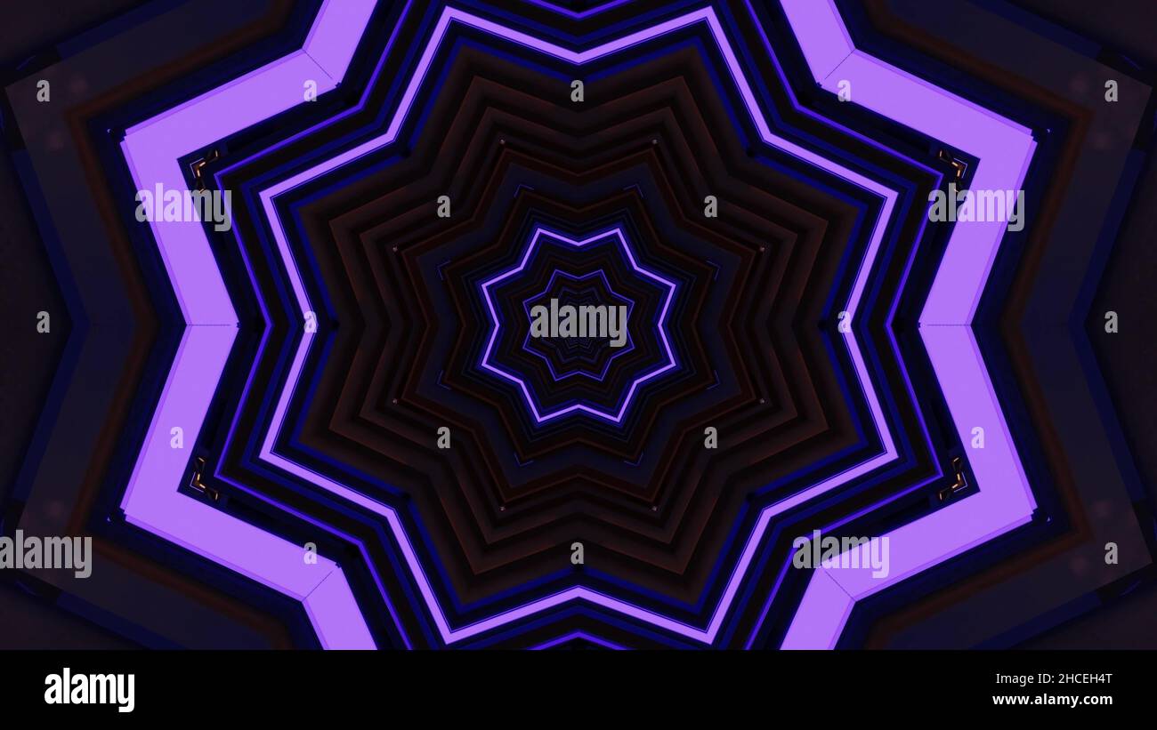 A 3D rendering of an abstract sci-fi background with geometric shapes ...