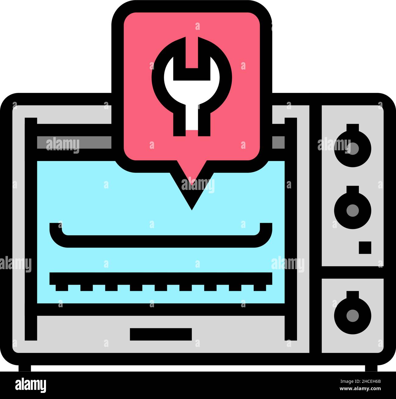 Oven kitchen repair icon hi-res stock photography and images - Alamy