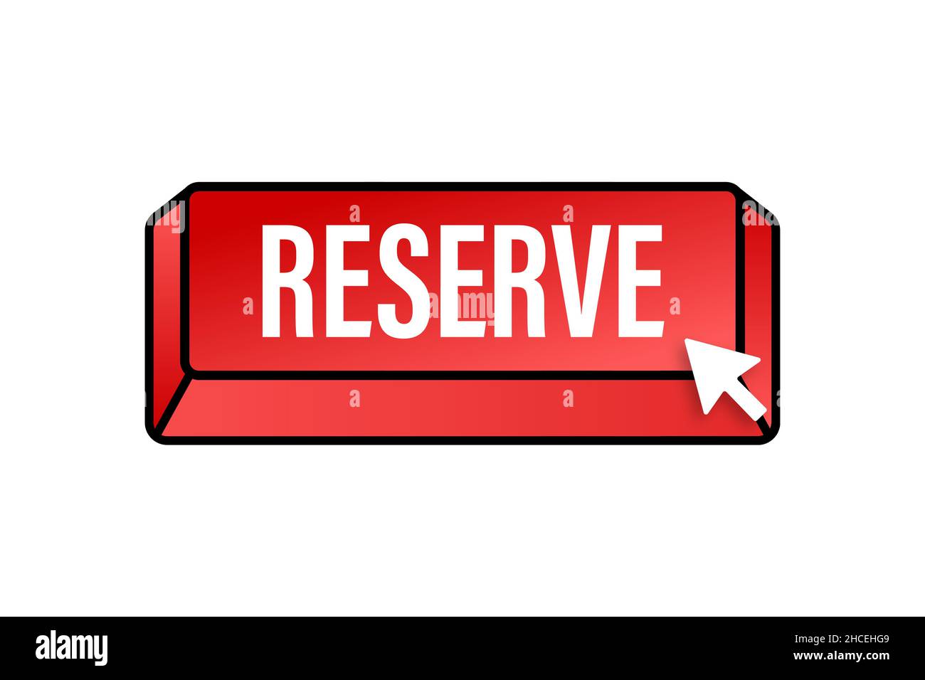 Reserve flat button. Vector illustration. Travel vector icon. Online ...