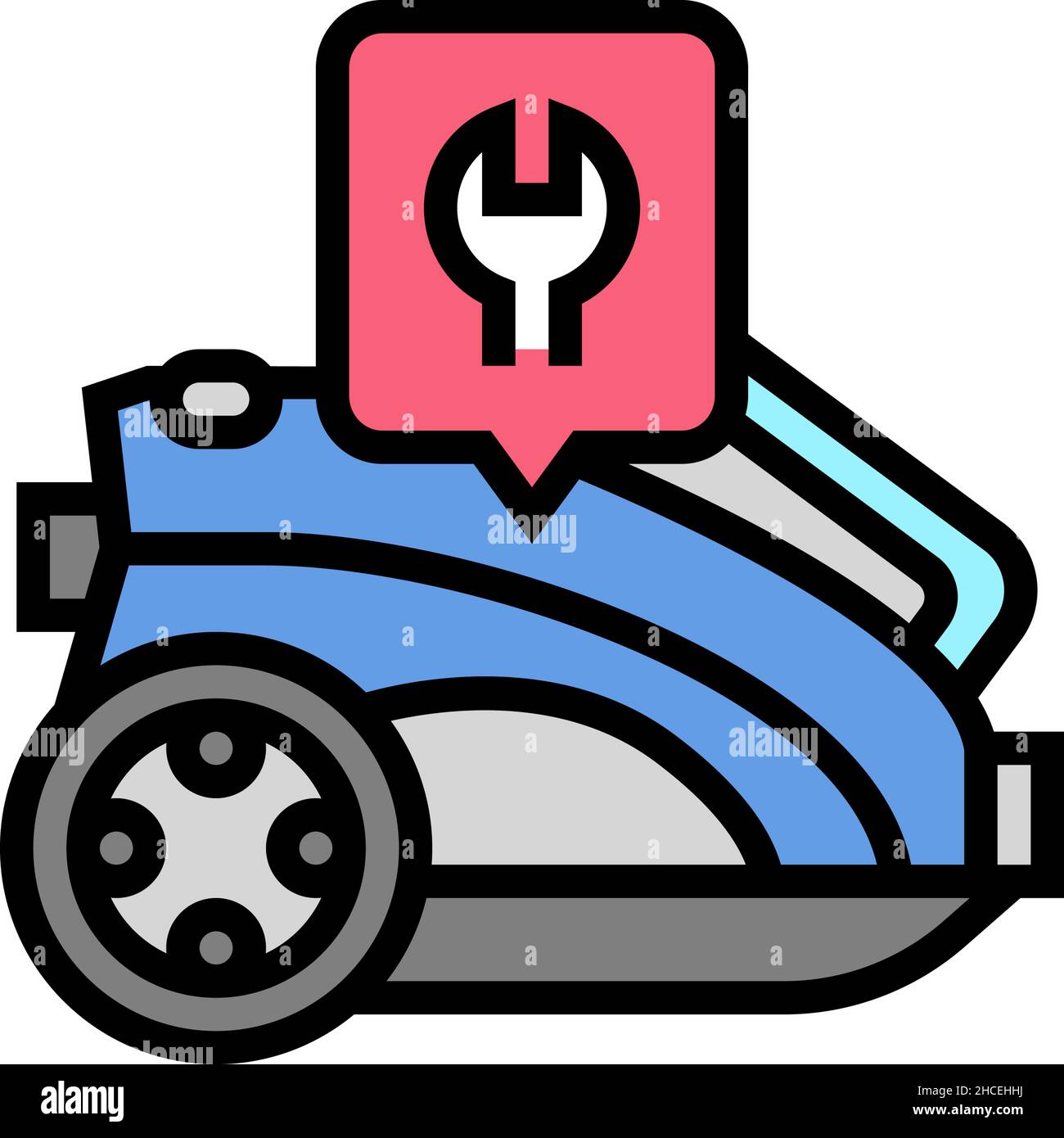 vacuum cleaner repair color icon vector illustration Stock Vector Image ...