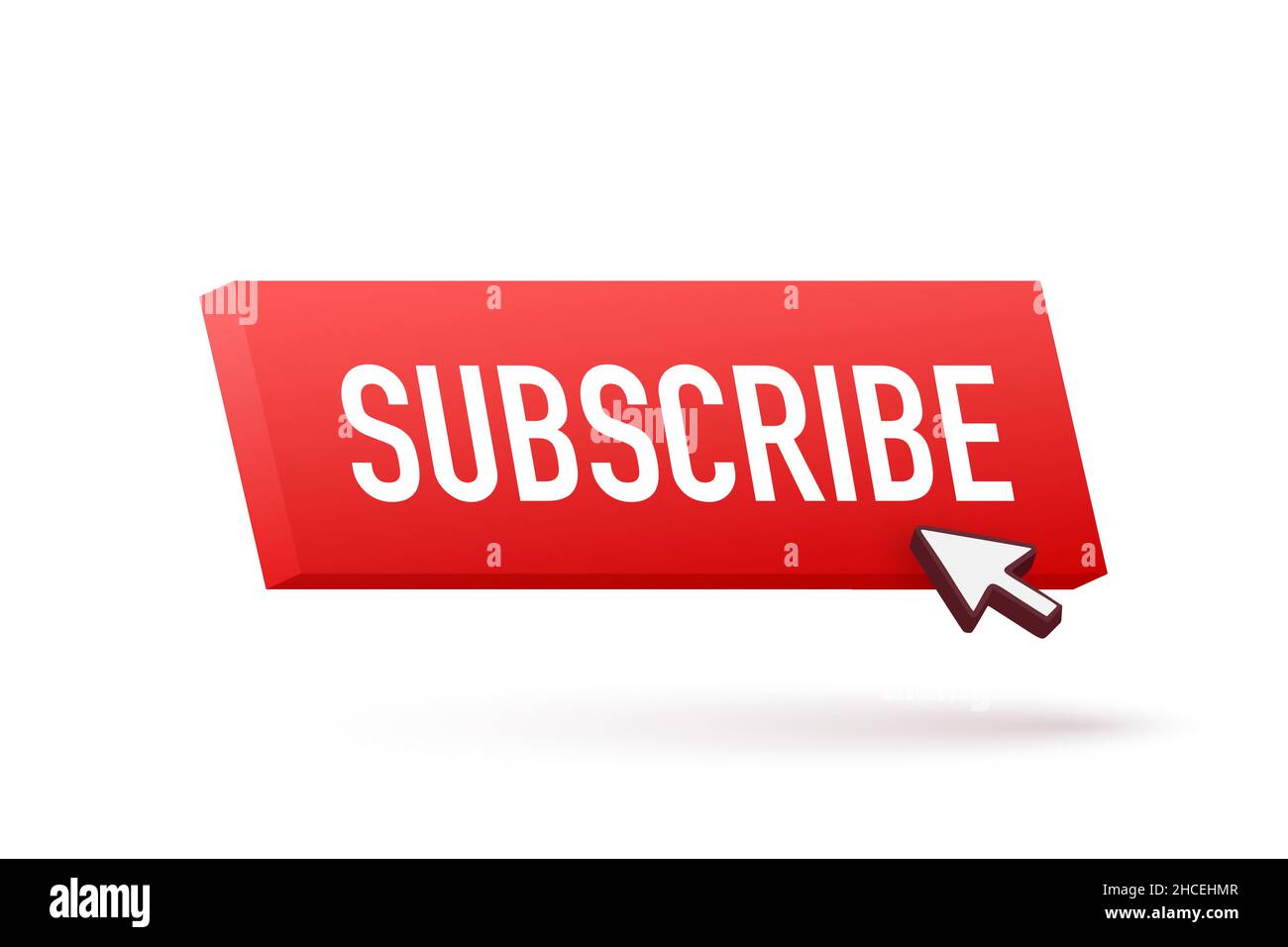 Subscribe button for marketing design. Live streaming button. Vector ...