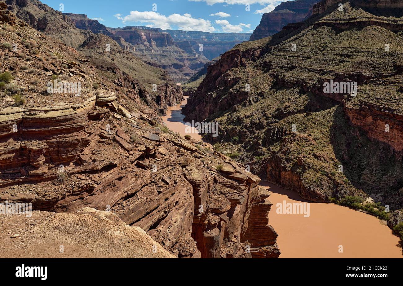 Granite Narrows is the narrowest section of the Colorado River in the ...