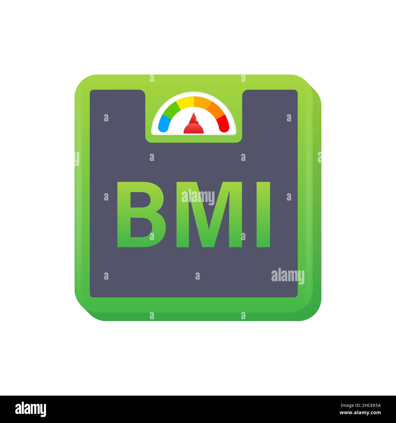 Indikator bmi on scale. Chart concept. Vector icon Stock Vector Image ...
