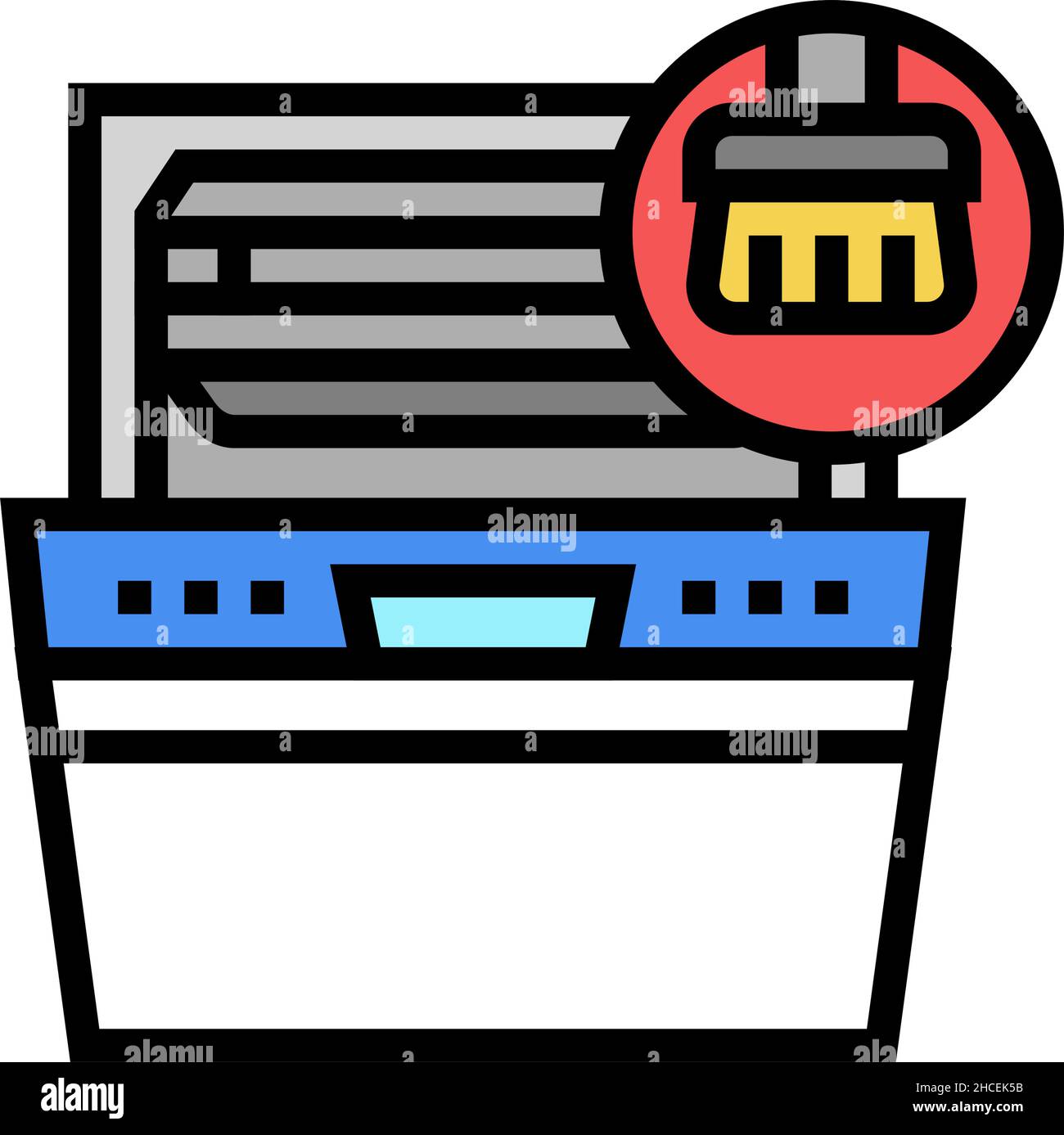 oven cleaning color icon vector illustration Stock Vector Image & Art ...