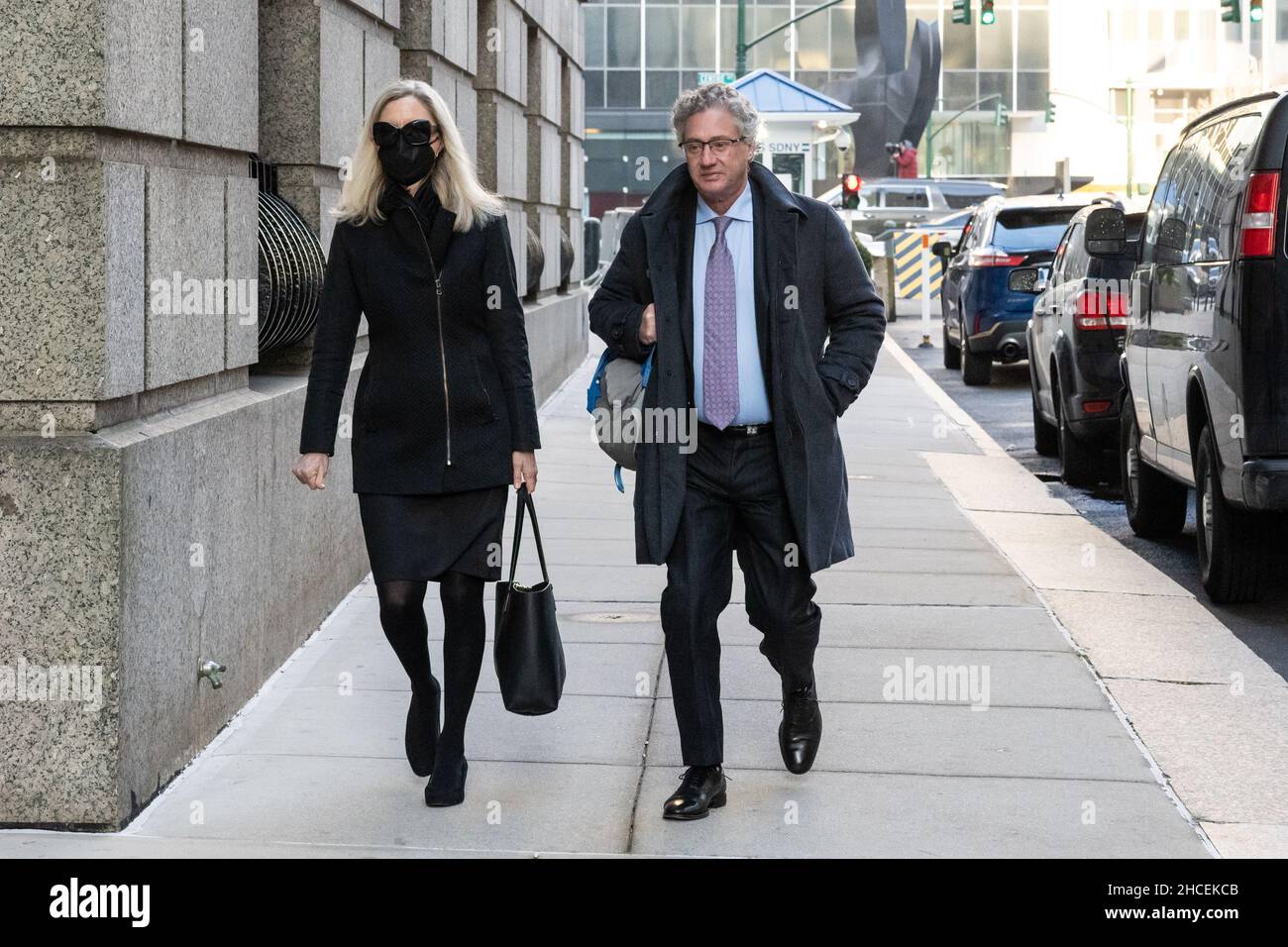 (L-R) Defense attorneys Laura Menninger and Jeffrey Pagliuca arrive at ...
