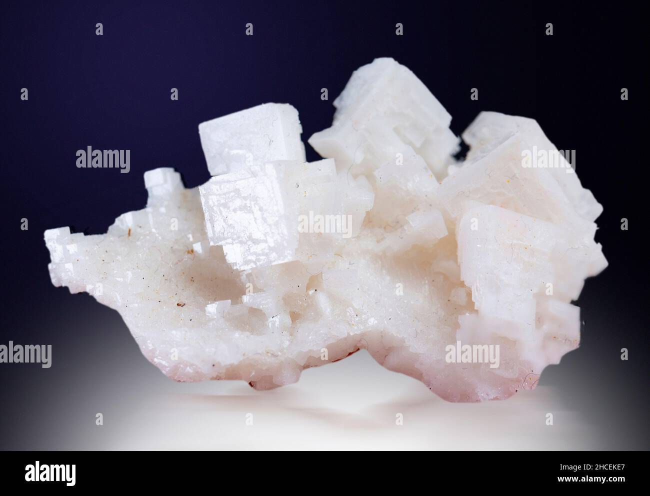 halite mineral specimen stone rock geology gem crystal Stock Photo - Alamy