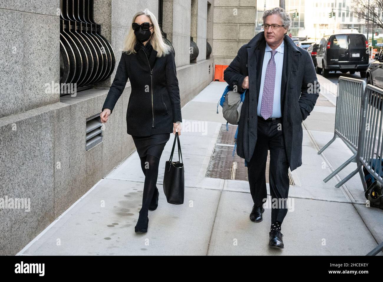 (L-R) Defense attorneys Laura Menninger and Jeffrey Pagliuca arrive at ...