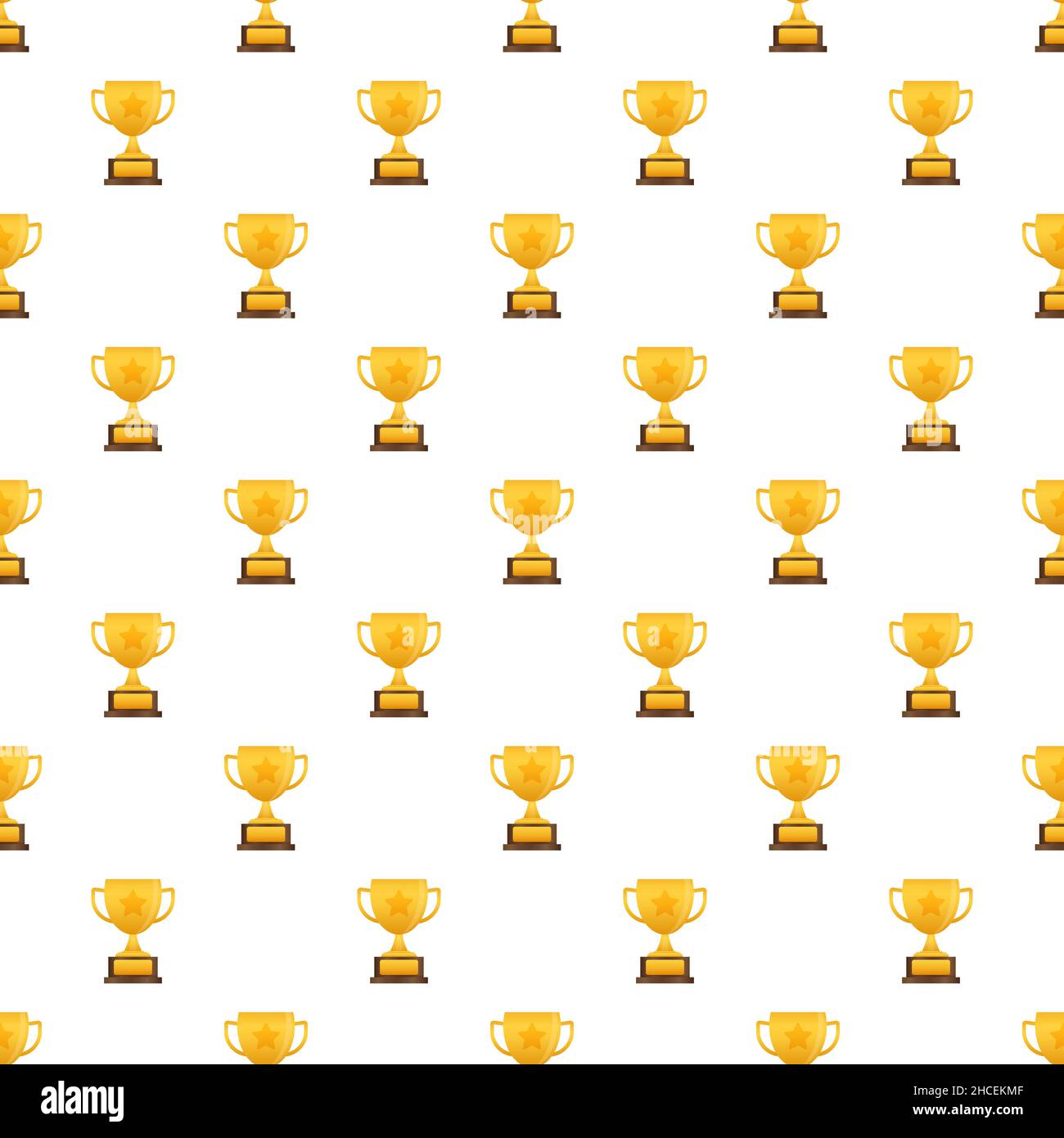 Trophy Cup Vector Flat pattern. Award sign isolated on white background ...