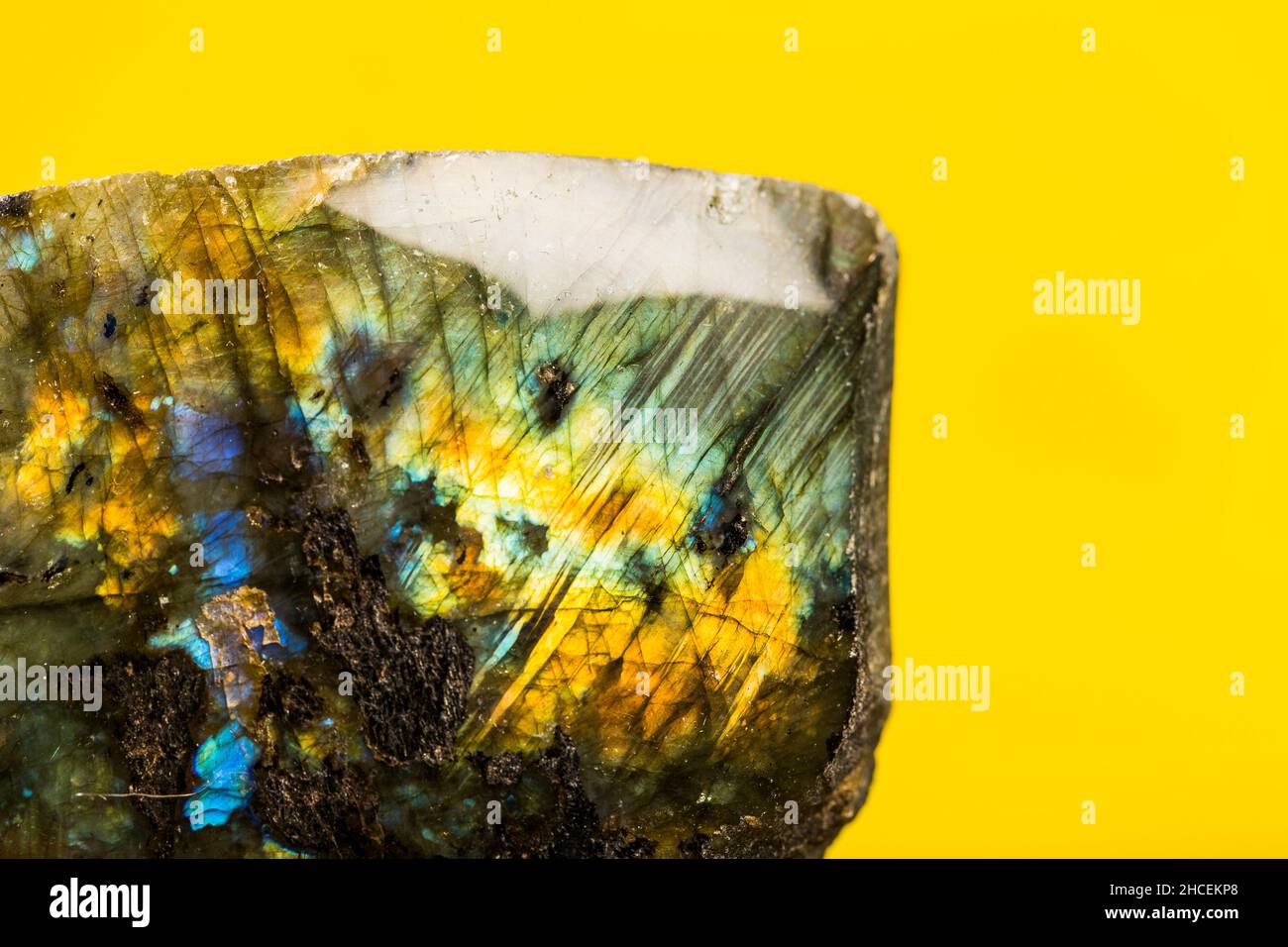 labradorite mineral specimen stone rock geology gem crystal Stock Photo ...