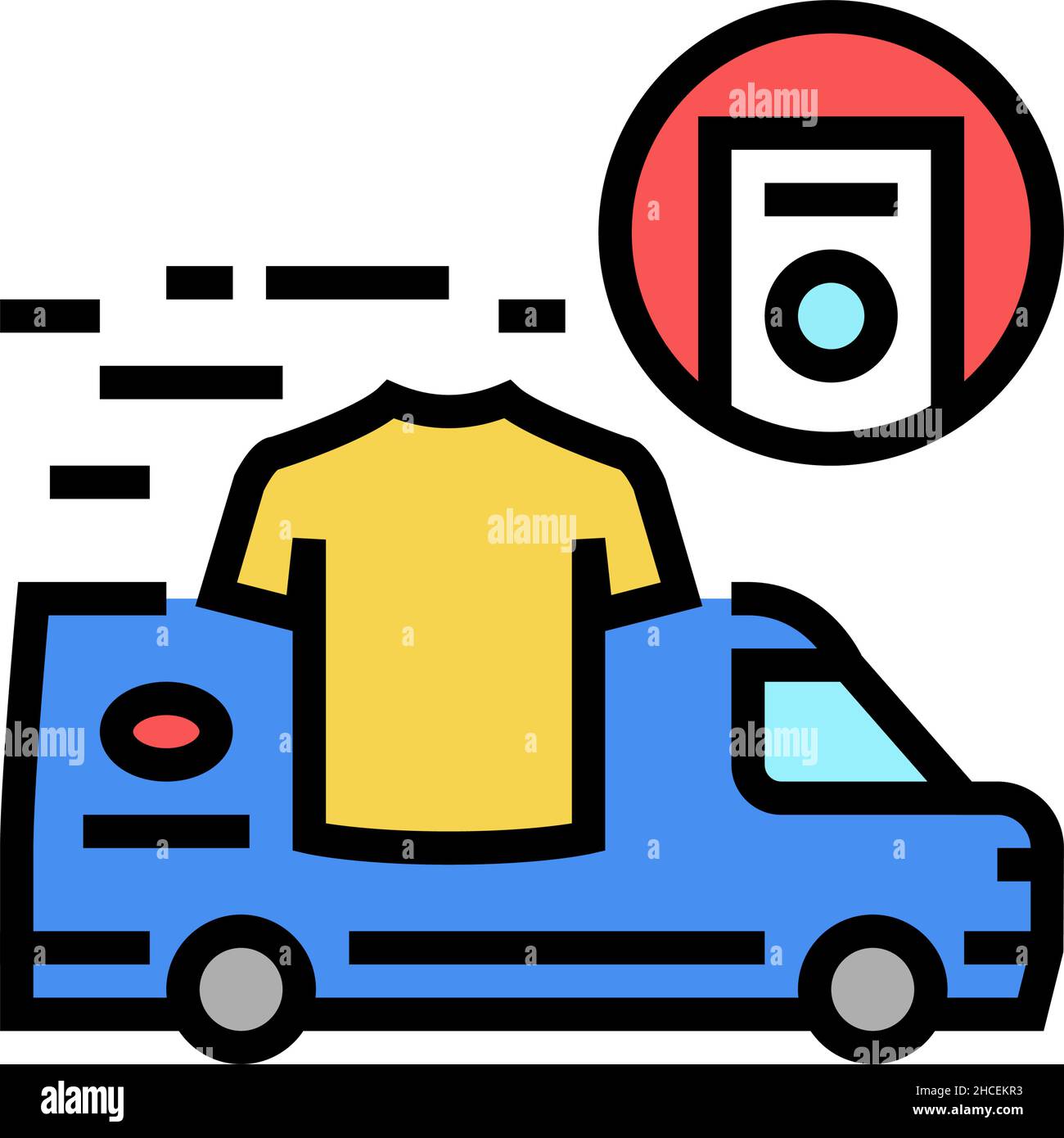 Laundry service tool color icon Stock Vector Images - Alamy