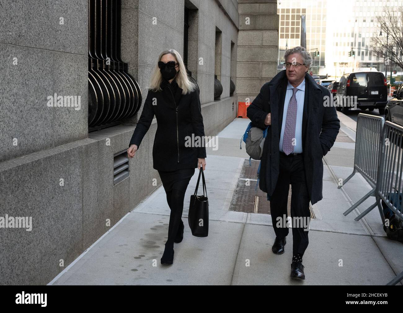 Defense attorneys Laura Menninger and Jeffrey Pagliuca, arriving at the ...