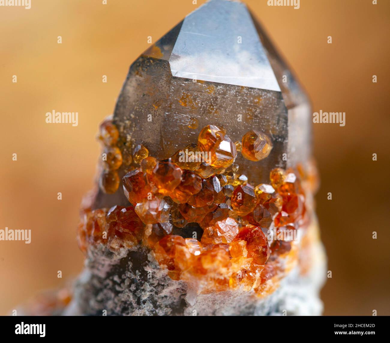 garnet mineral specimen stone rock geology gem crystal Stock Photo - Alamy