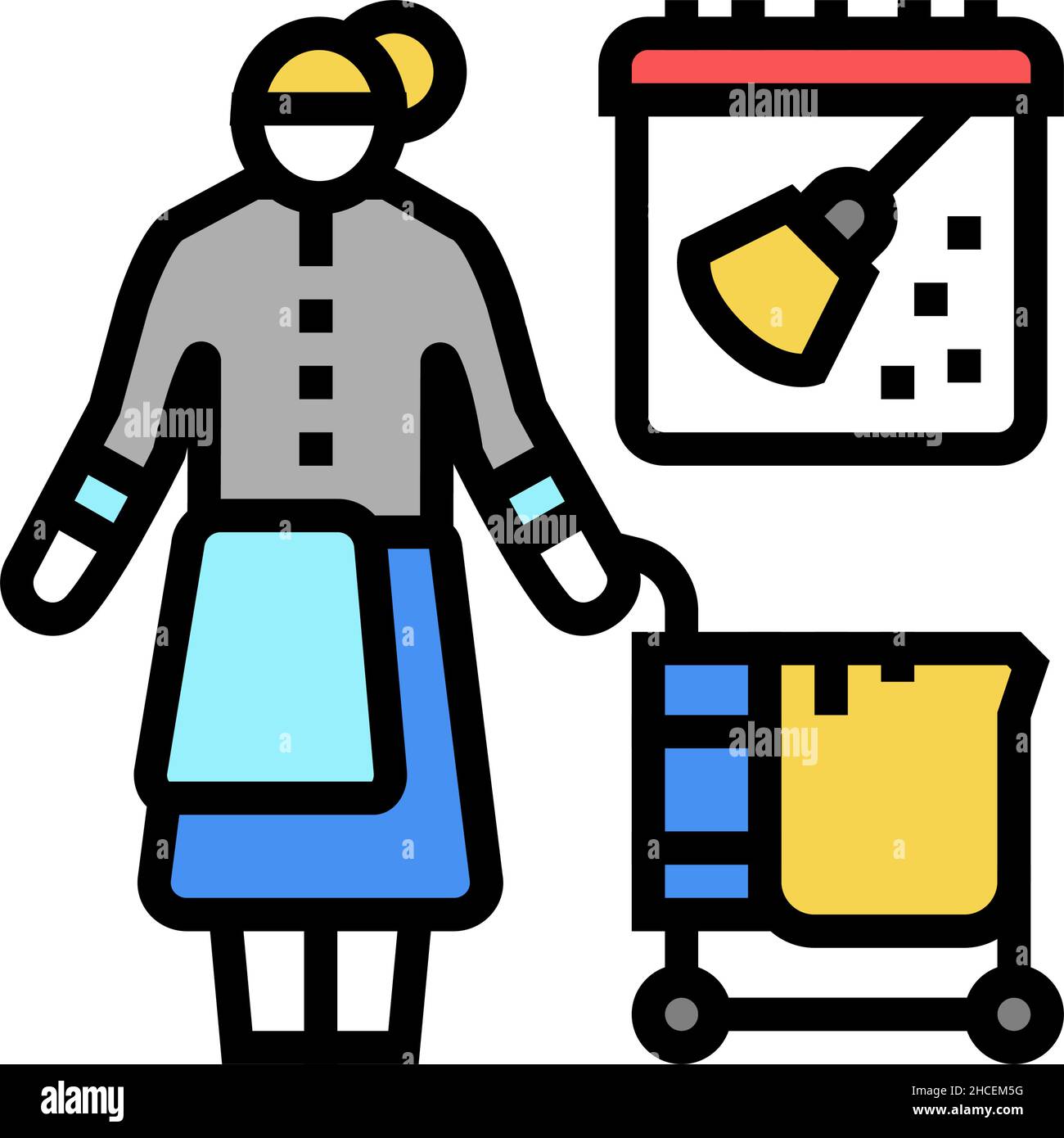 regular cleaning color icon vector illustration Stock Vector Image ...