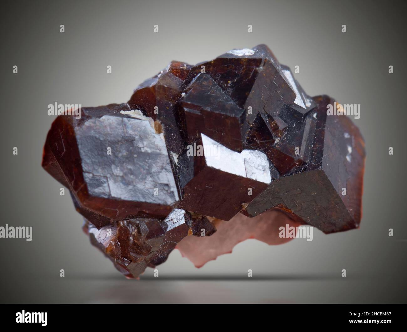 garnet mineral specimen stone rock geology gem crystal Stock Photo - Alamy