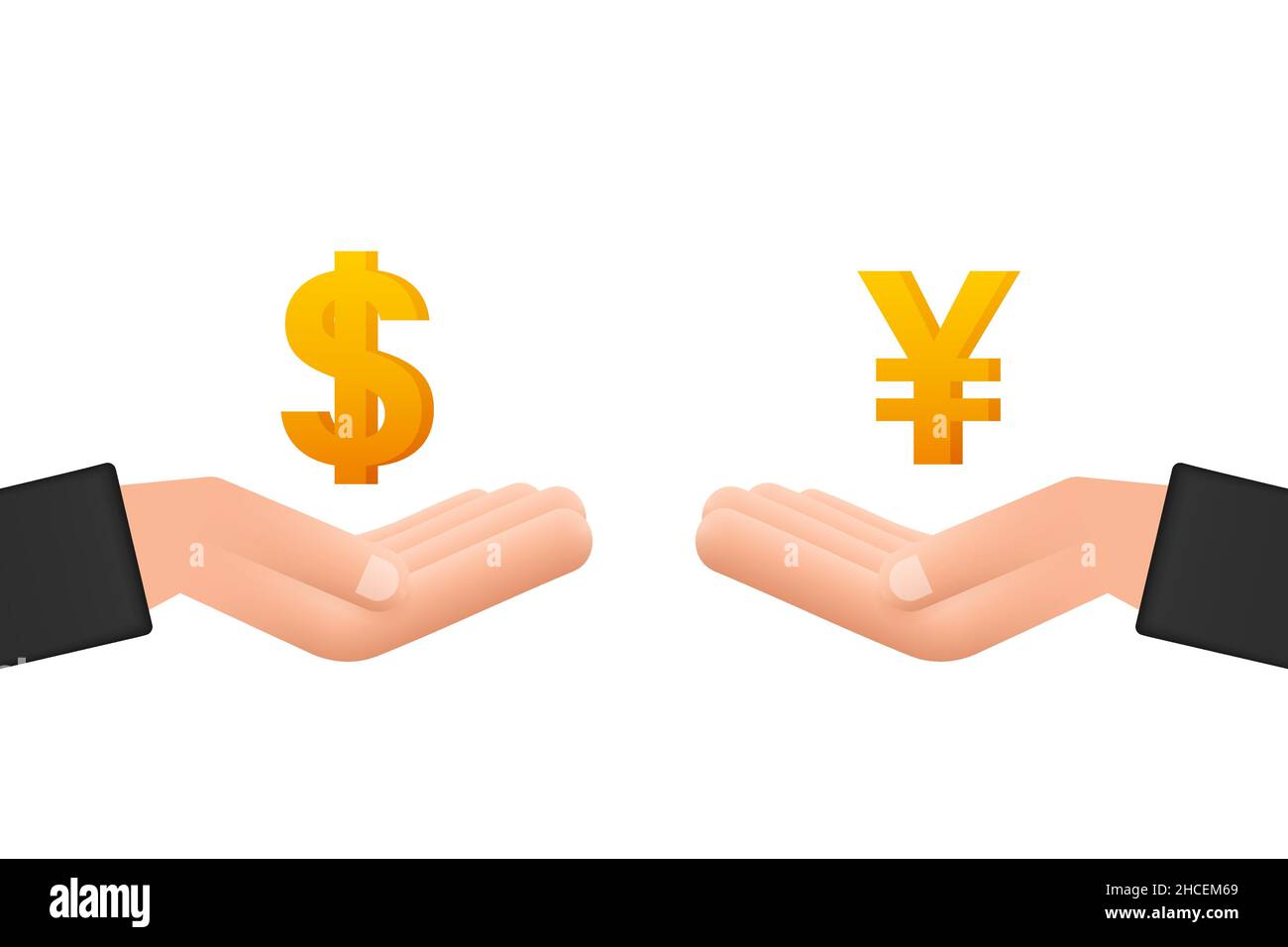 Money exchange icon with hands. Banking sign. lira and Dollar Cash ...
