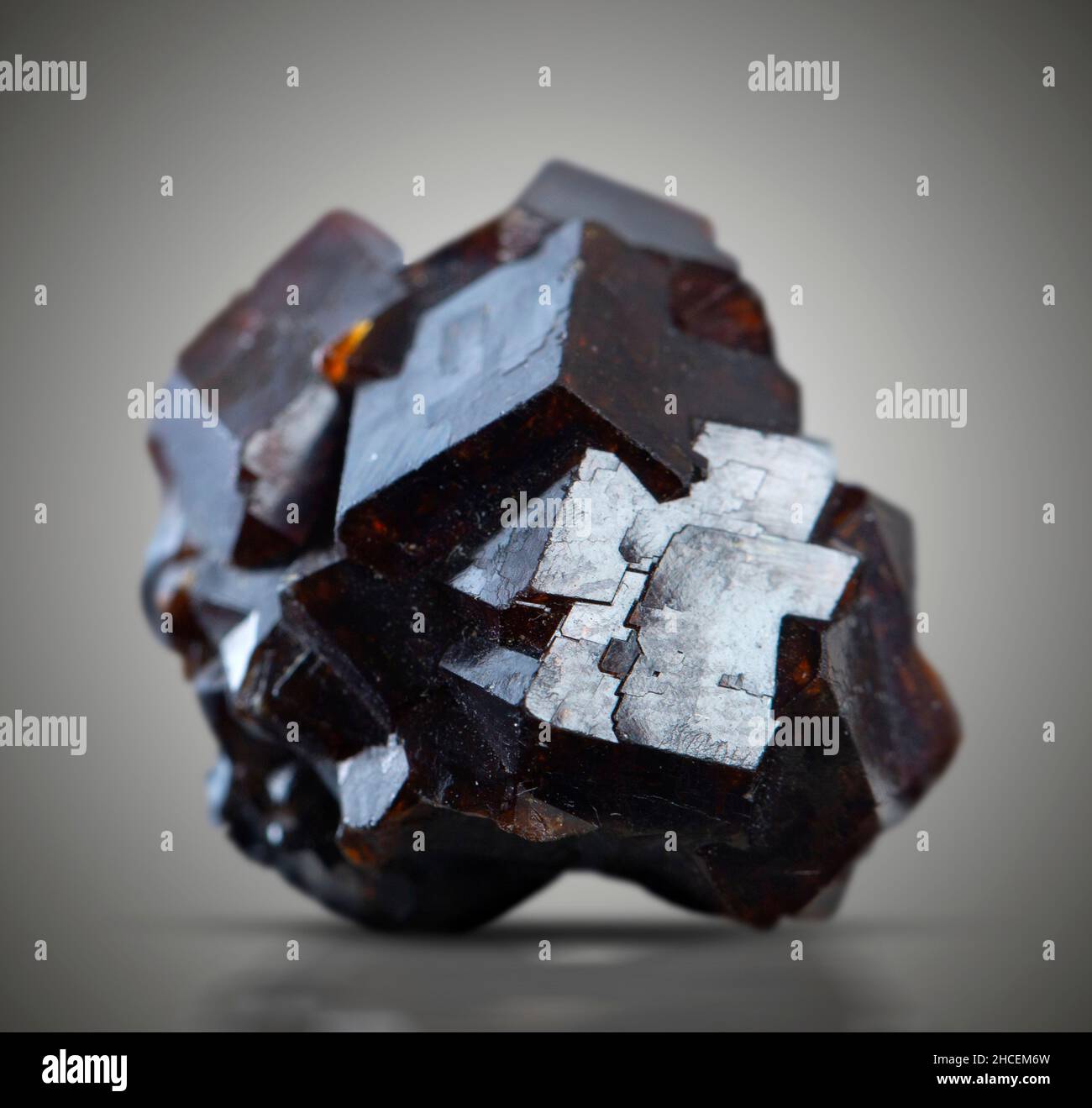 garnet mineral specimen stone rock geology gem crystal Stock Photo - Alamy