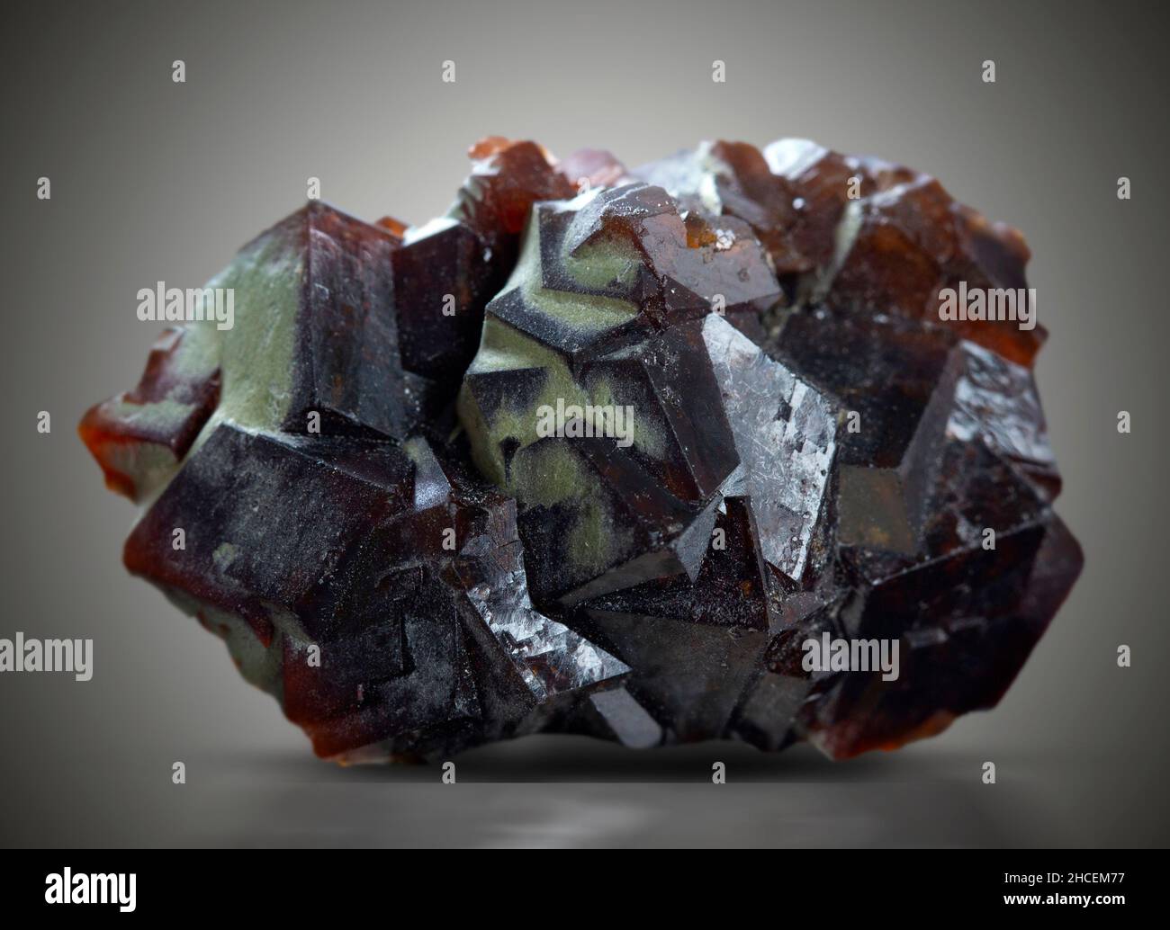 garnet mineral specimen stone rock geology gem crystal Stock Photo - Alamy