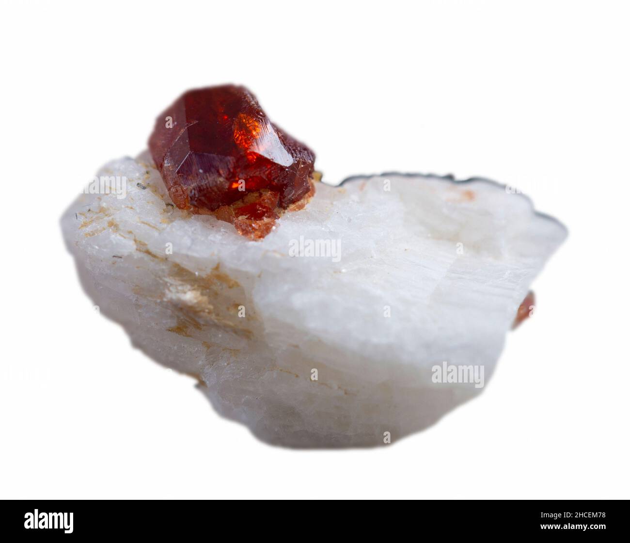 garnet mineral specimen stone rock geology gem crystal Stock Photo - Alamy