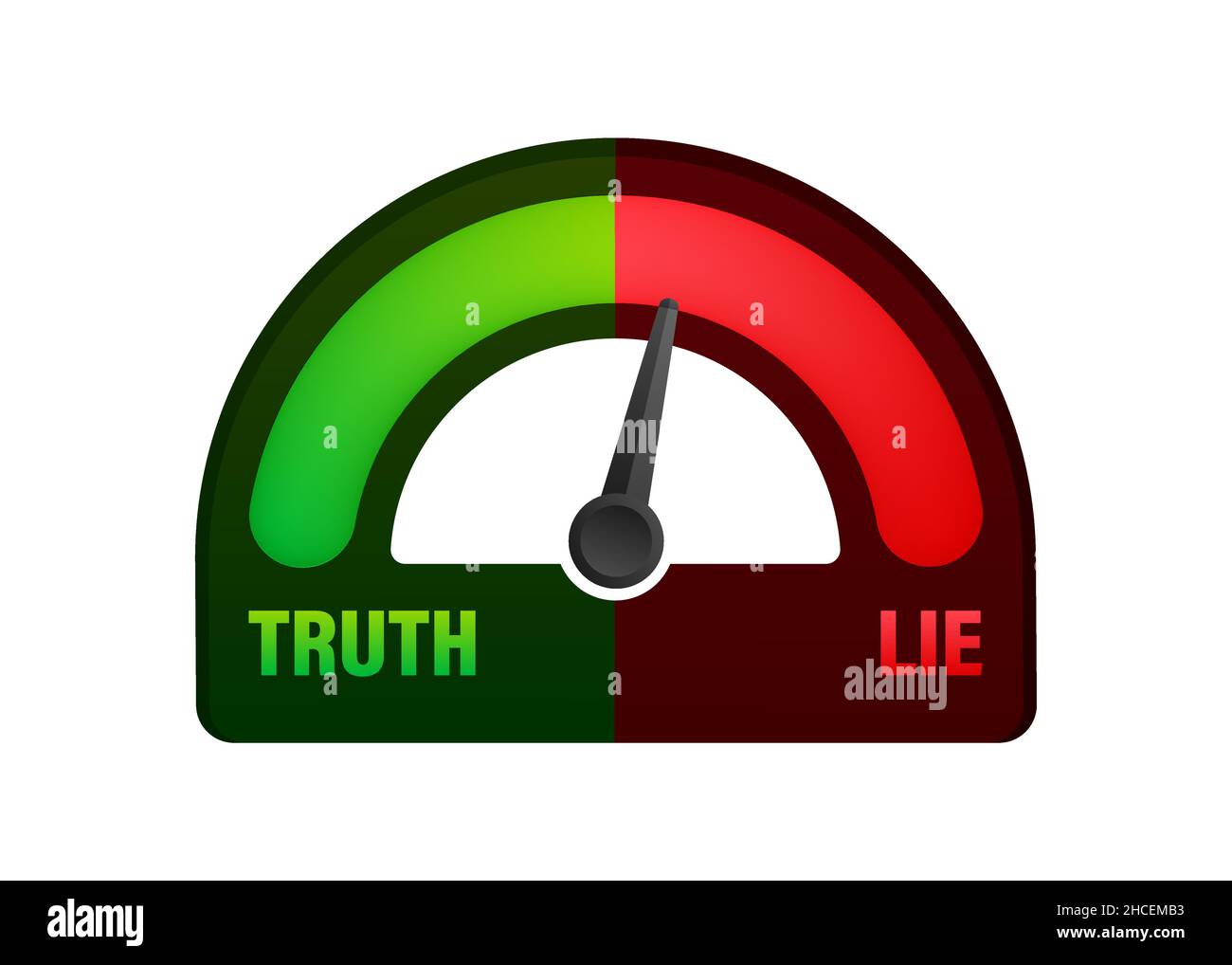 Lie detector illustration Cut Out Stock Images & Pictures - Alamy