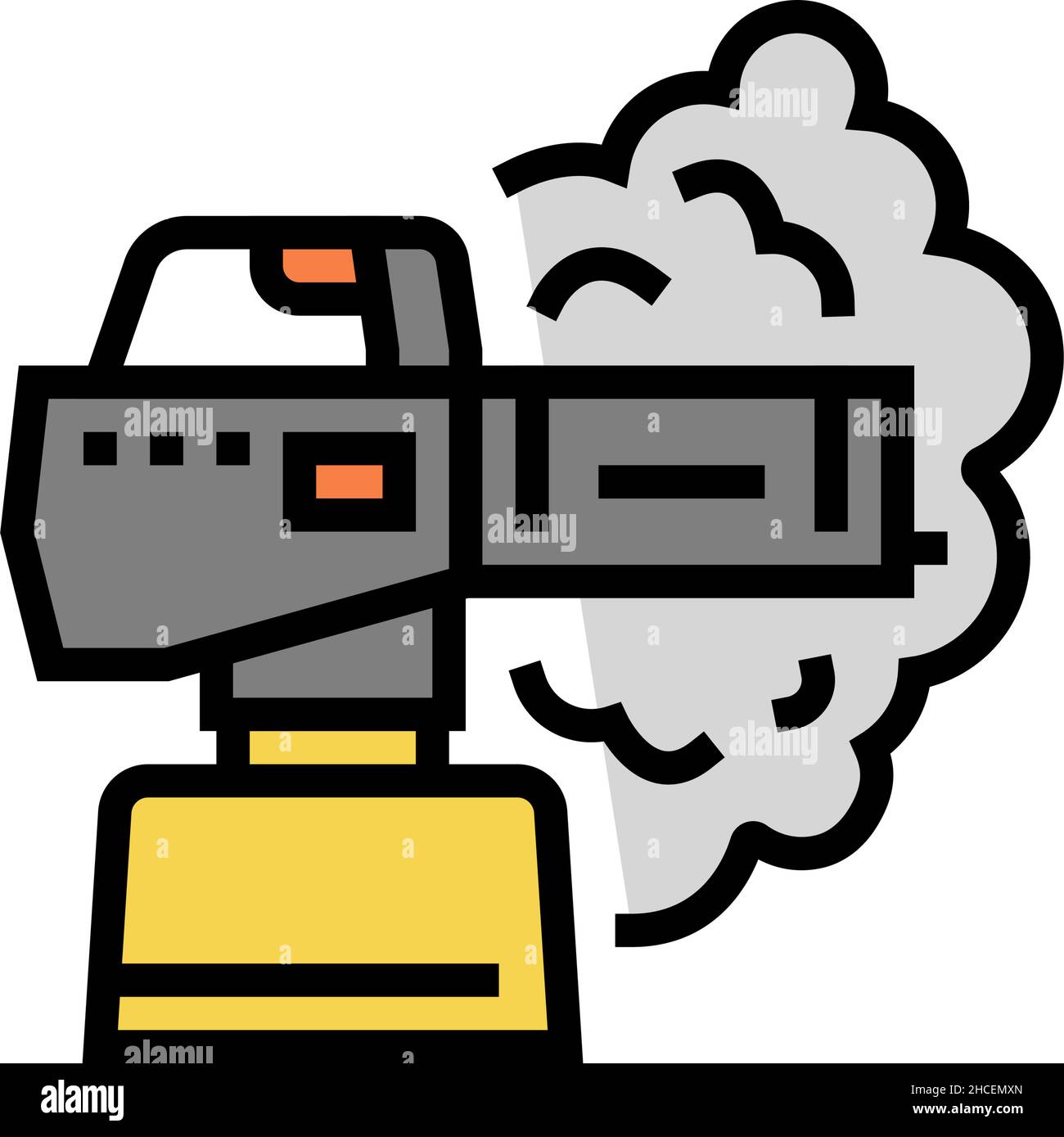 fogging against flying pests color icon vector illustration Stock ...