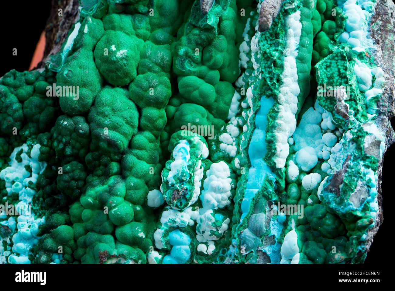 Chrysocolla, mineral specimen stone rock geology gem crystal Stock ...