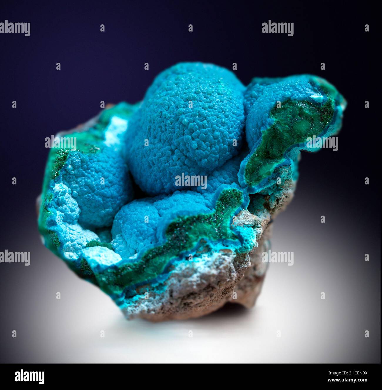 Chrysocolla, mineral specimen stone rock geology gem crystal Stock ...