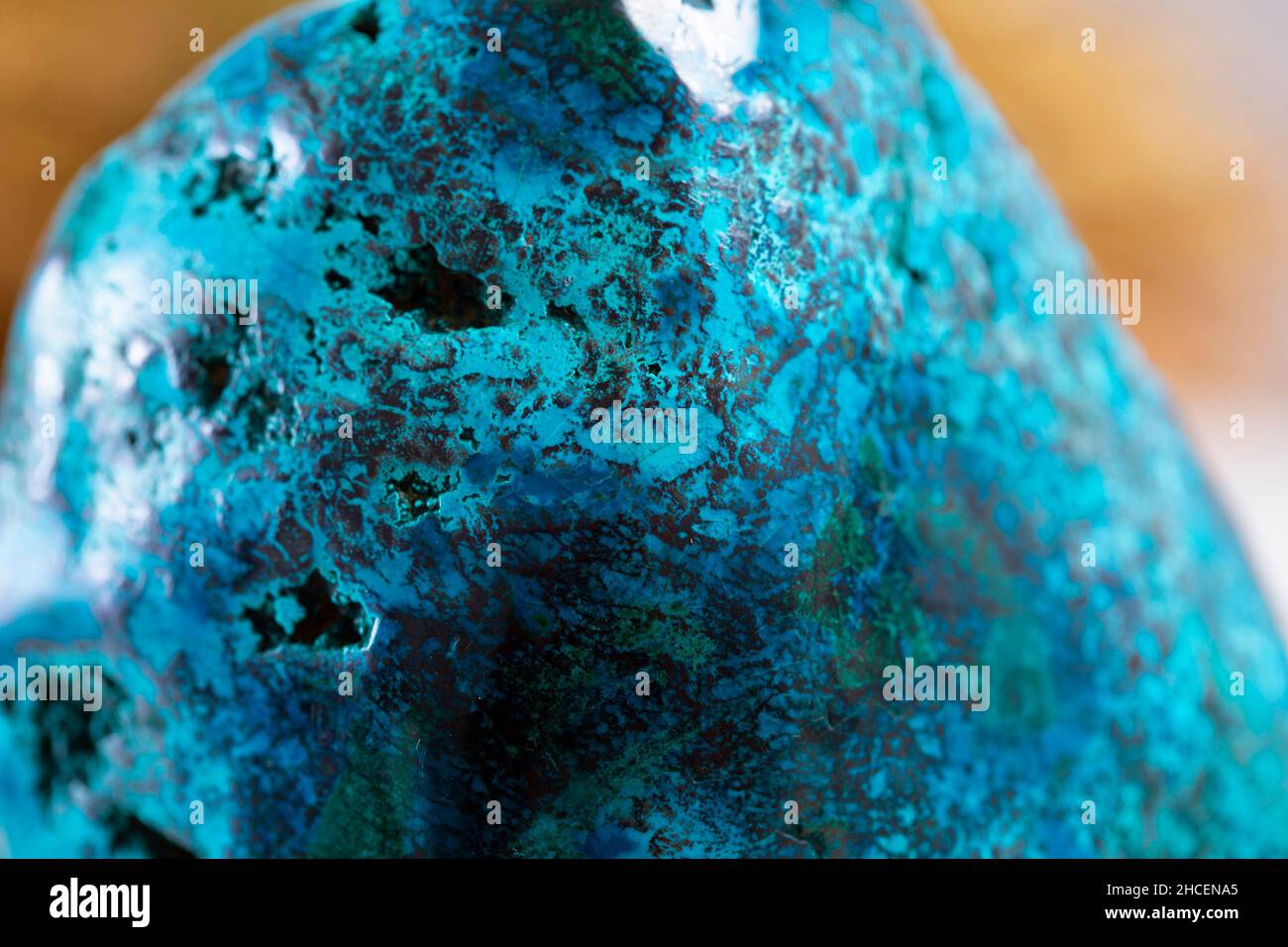 Chrysocolla, mineral specimen stone rock geology gem crystal Stock ...