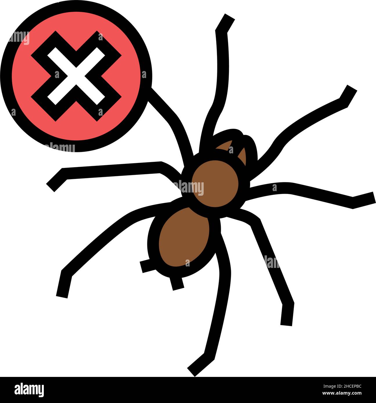 spider control color icon vector illustration Stock Vector Image & Art ...
