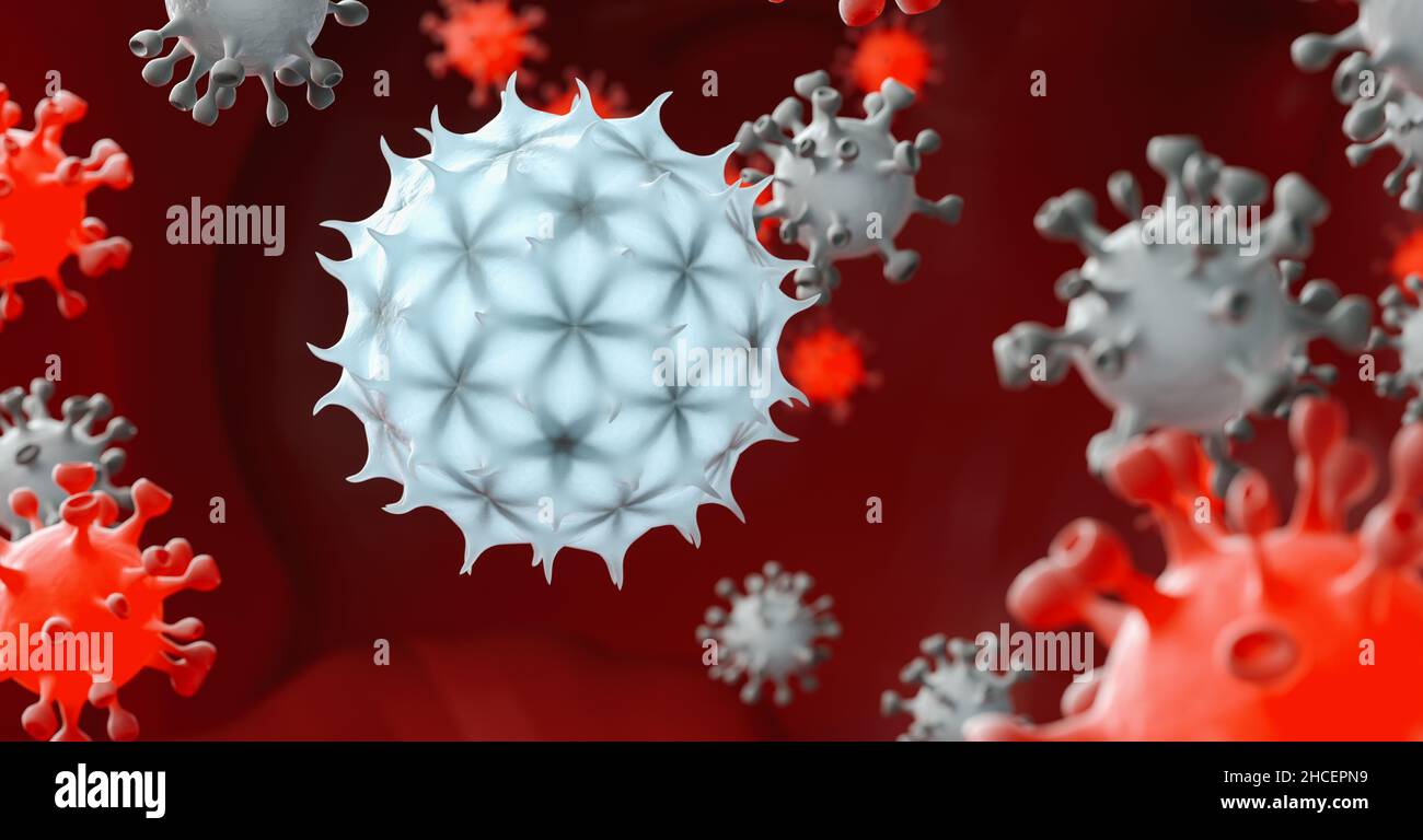 Infected virus inside human body hi-res stock photography and images ...