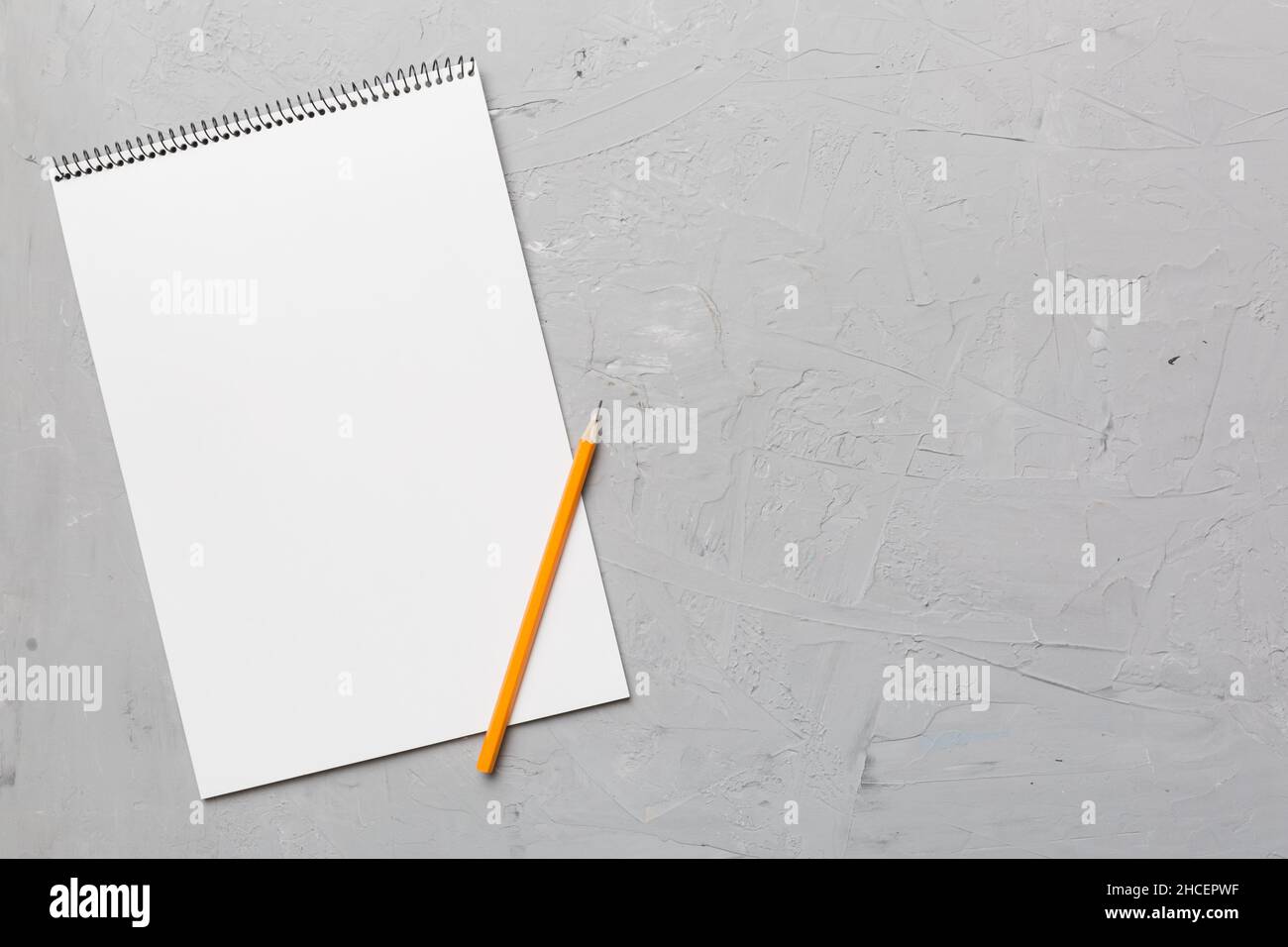 Blank notebook with pen on white background. Back to school and ...