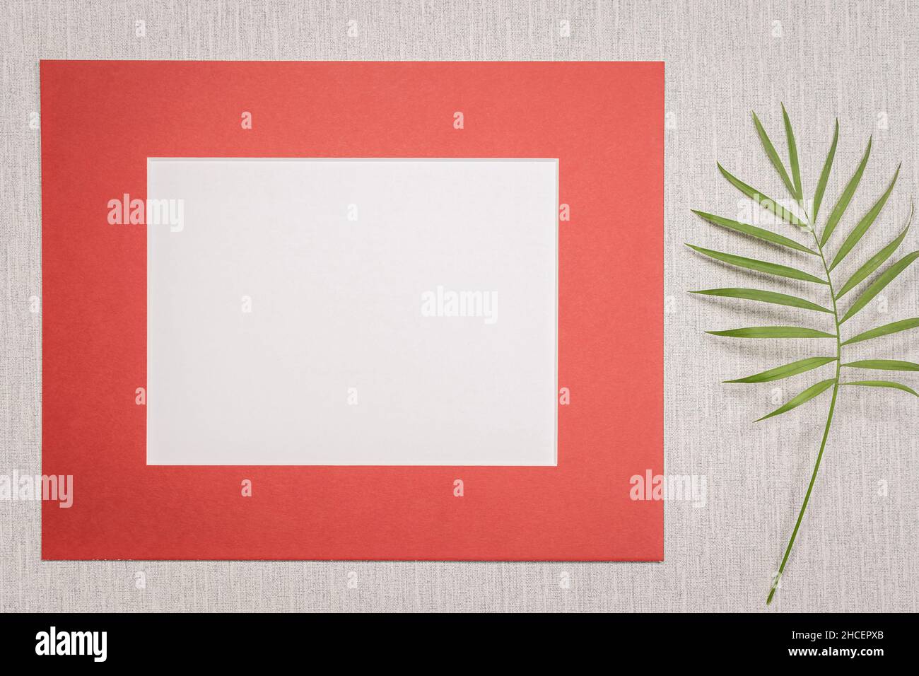 Photo frame with empty space. To write a message, invitation, wishes ...