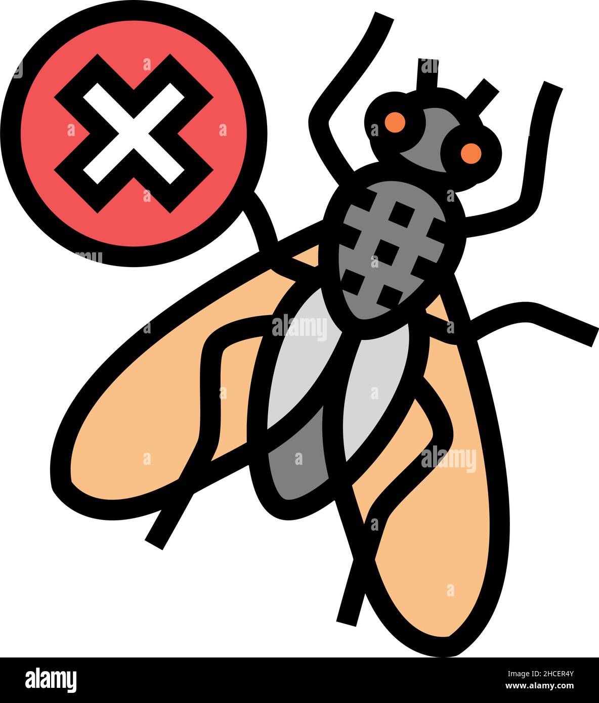 fly control color icon vector illustration Stock Vector Image & Art - Alamy