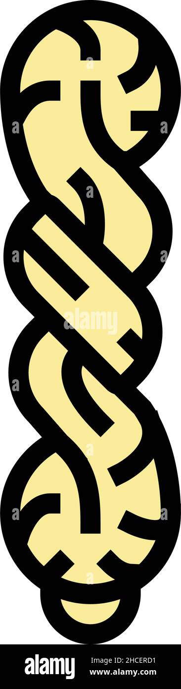thread fiber silk color icon vector illustration Stock Vector Image ...