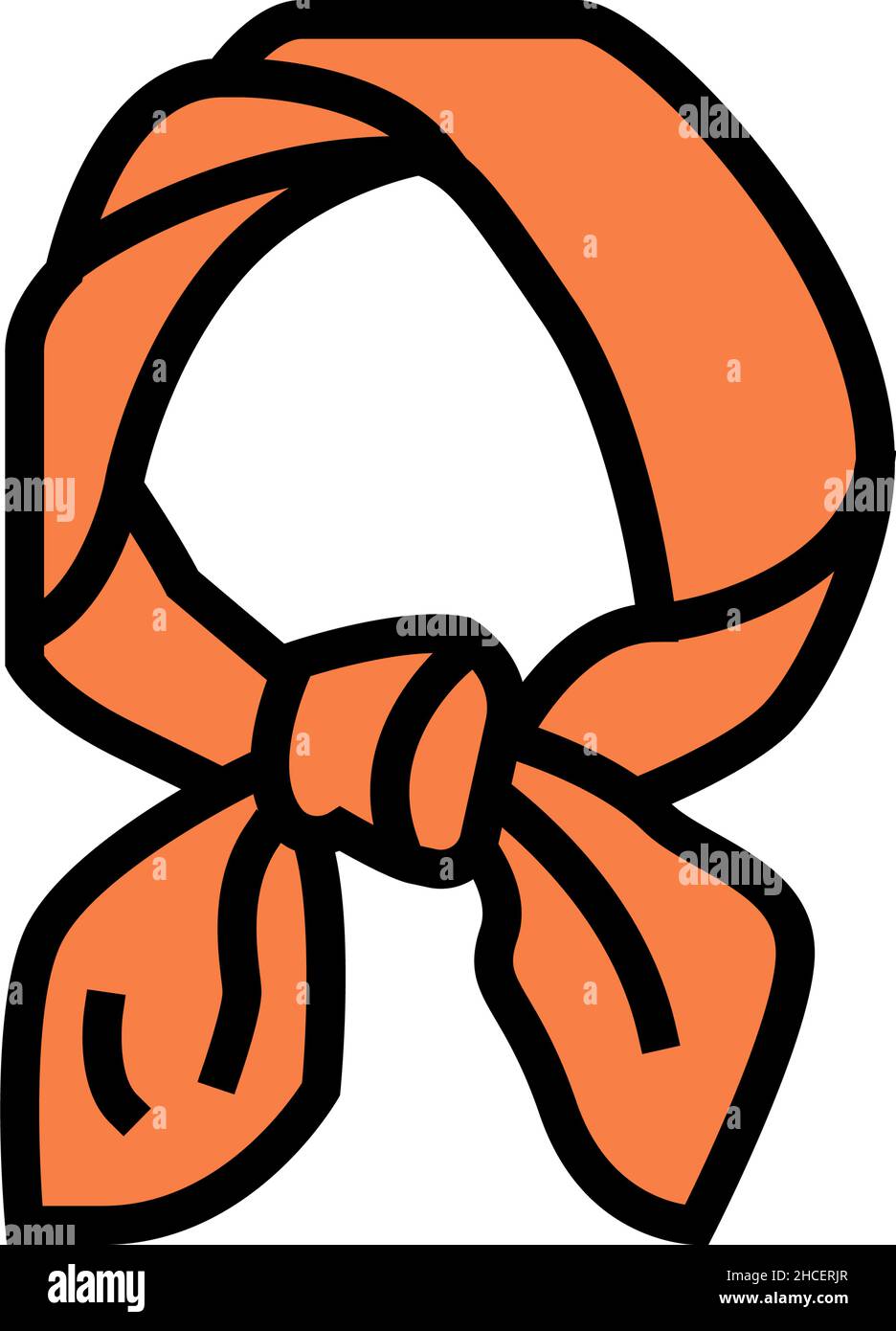 neck scarf silk color icon vector illustration Stock Vector Image & Art ...