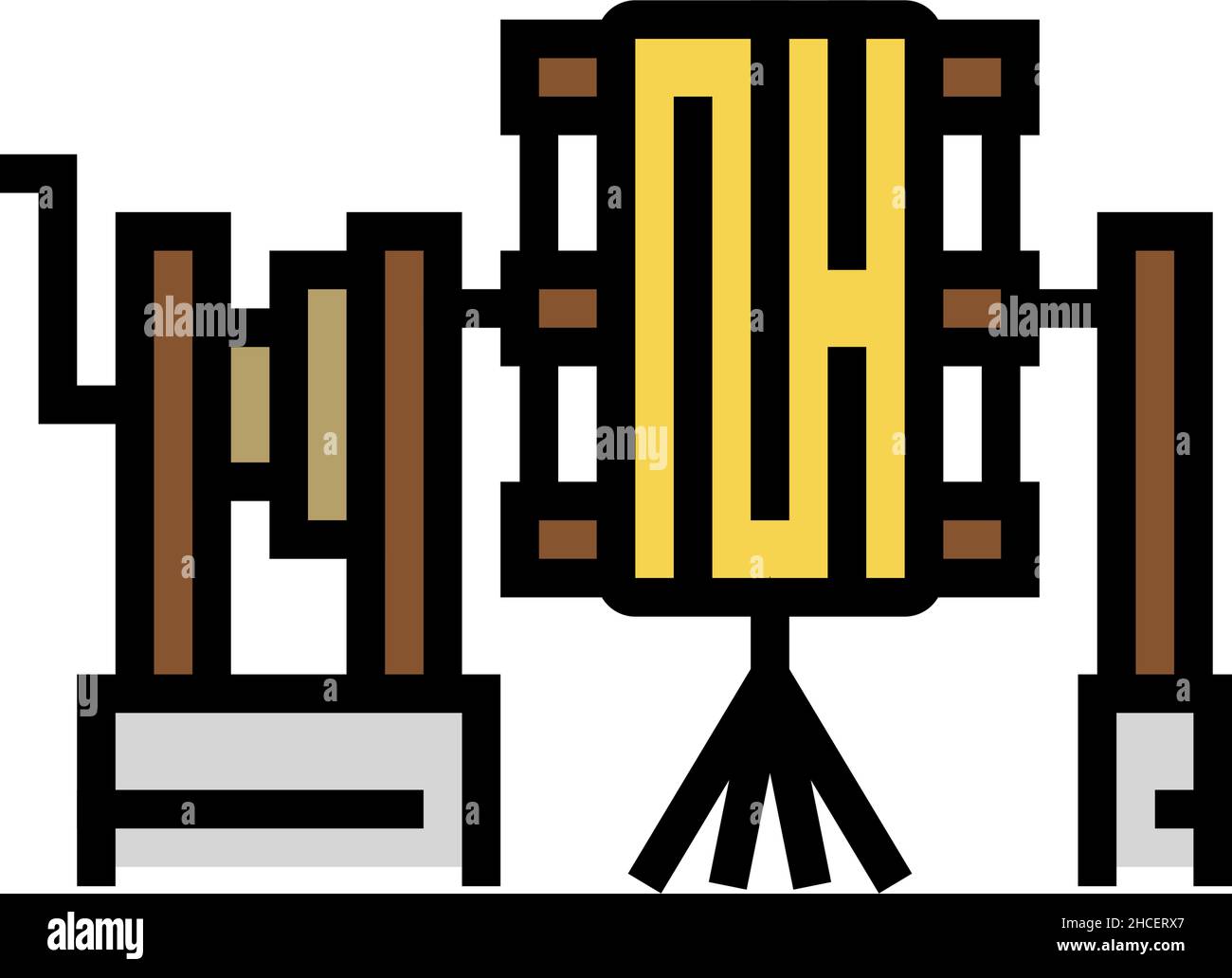 silk reel color icon vector illustration Stock Vector Image & Art - Alamy