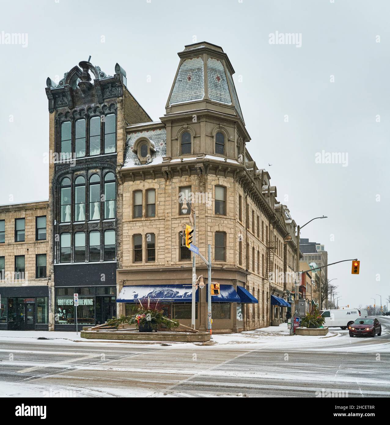 Guelph City Hall skating rink Stock Photo - Alamy
