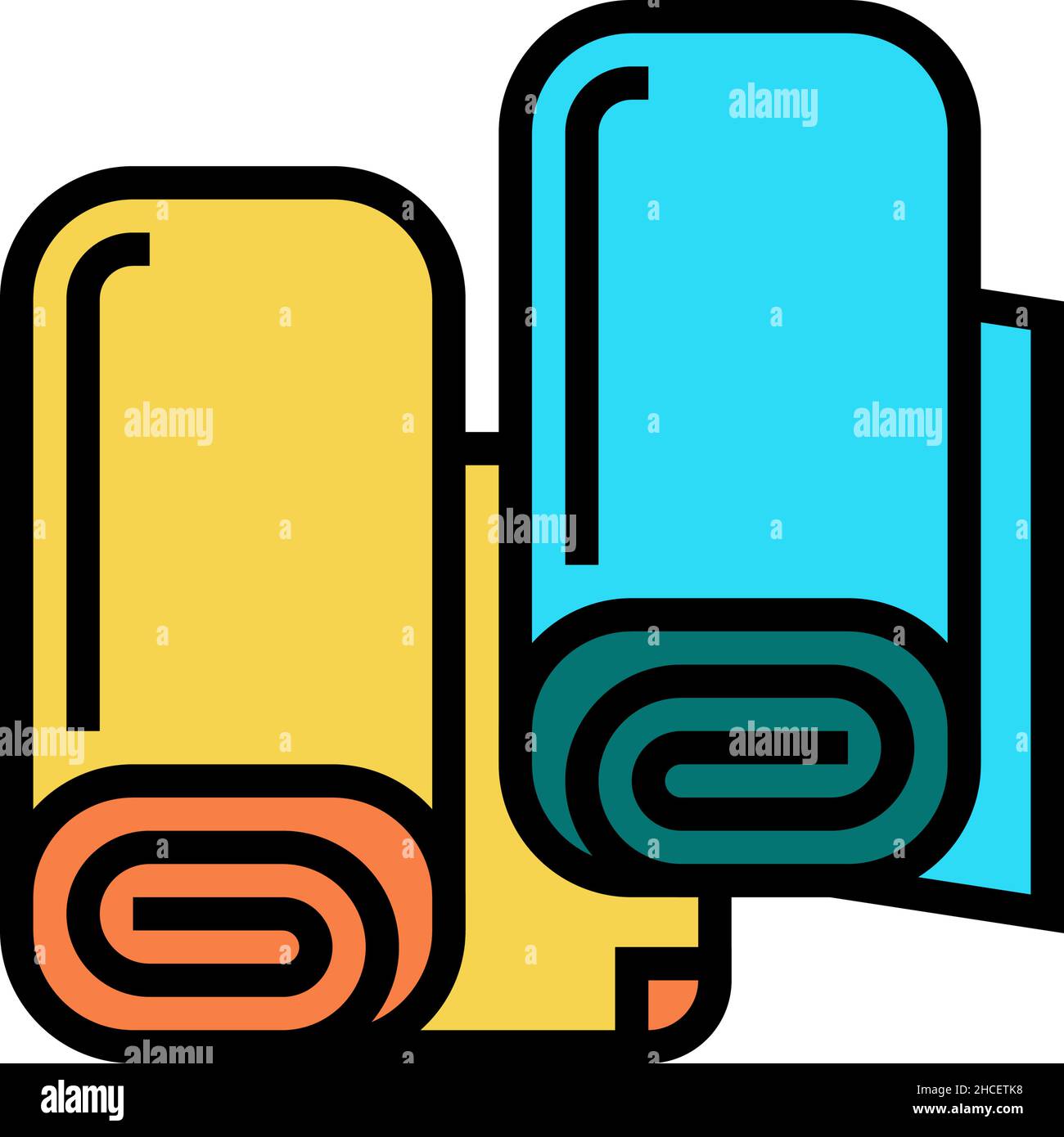 fabric silk color icon vector illustration Stock Vector Image & Art - Alamy