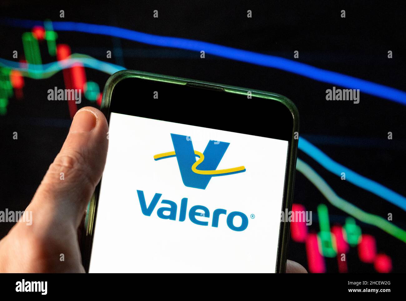 In this photo illustration the American multinational oil and gas ...