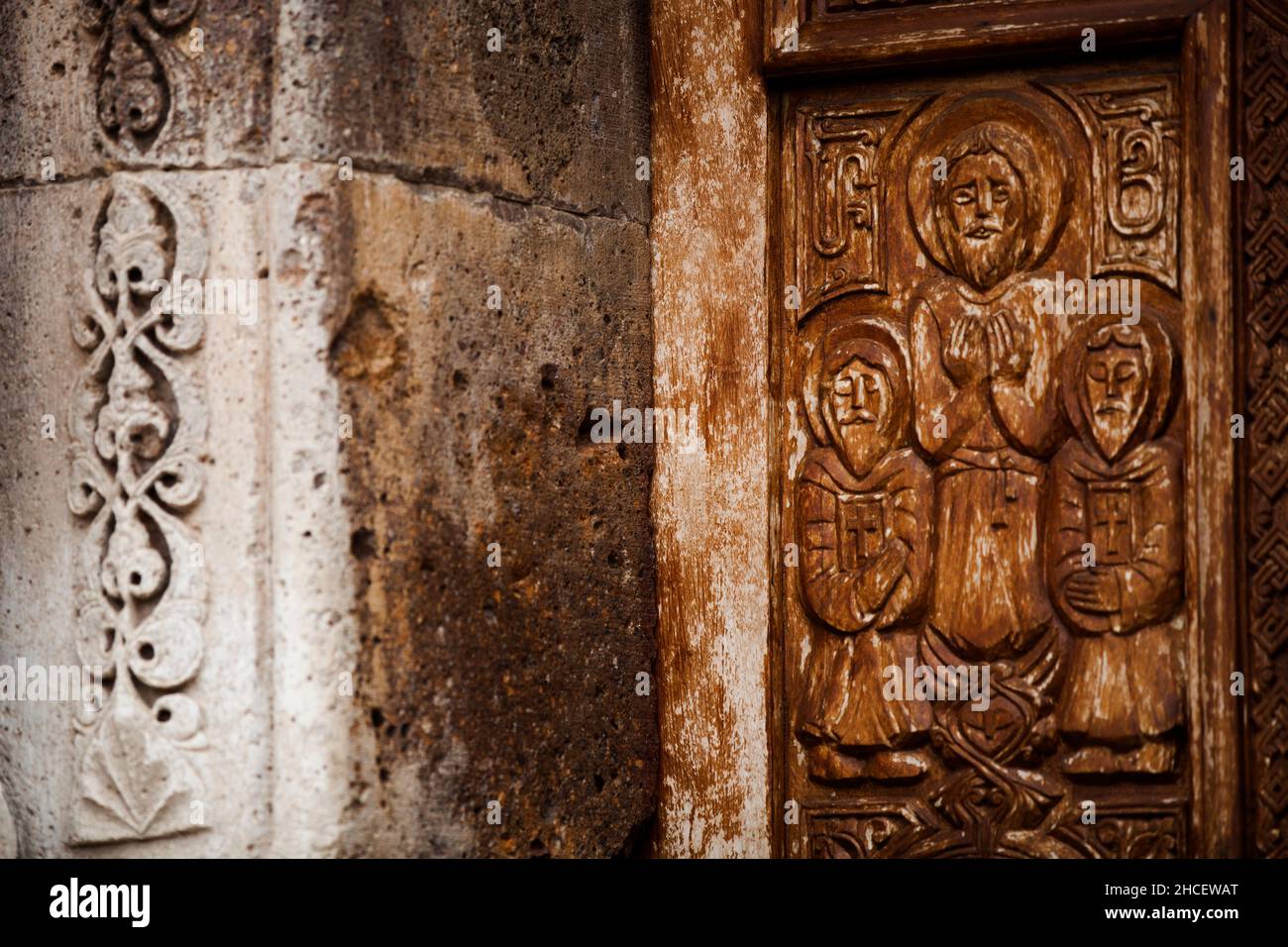 Old carved stones of Gandzasar monastery in Nagorno-Karabakh (Artsakh ...