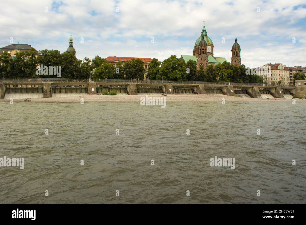 Isar river, Munich Stock Photo - Alamy