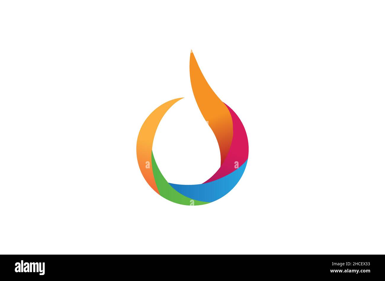 Creative Colorful Drop Logo Design Symbol Vector Illustration Stock ...