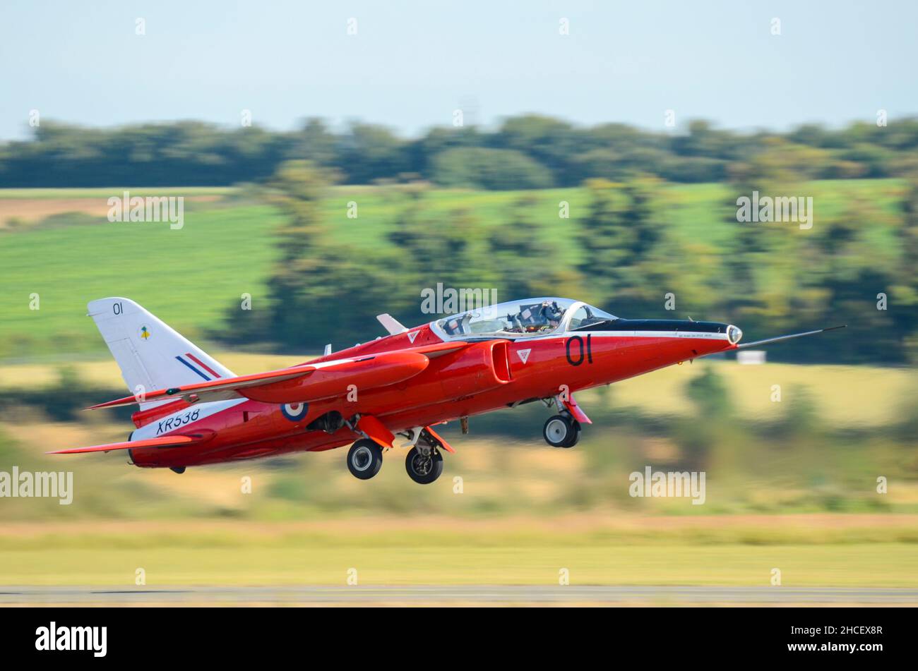 Gnat Display Team, ex Royal Air Force Folland Gnat jet trainer plane ...