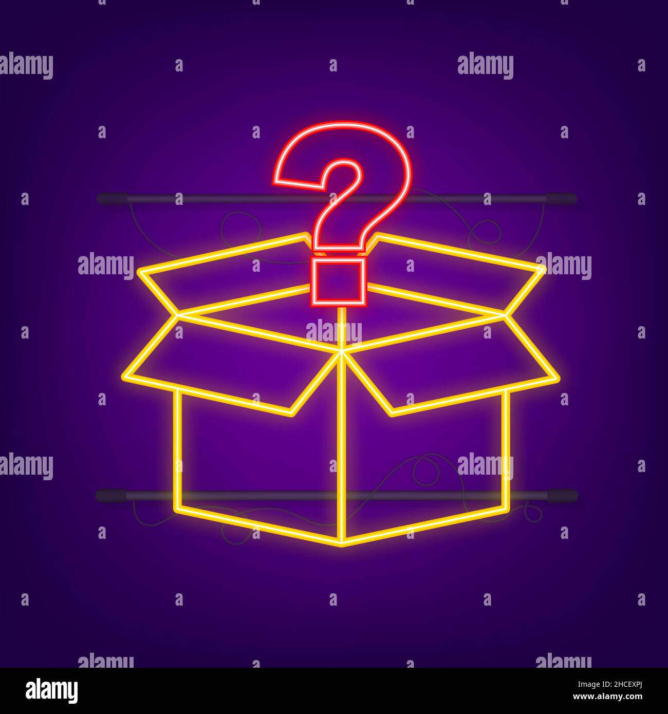 Mystery box. Packaging for concept design. Surprise present. Package ...