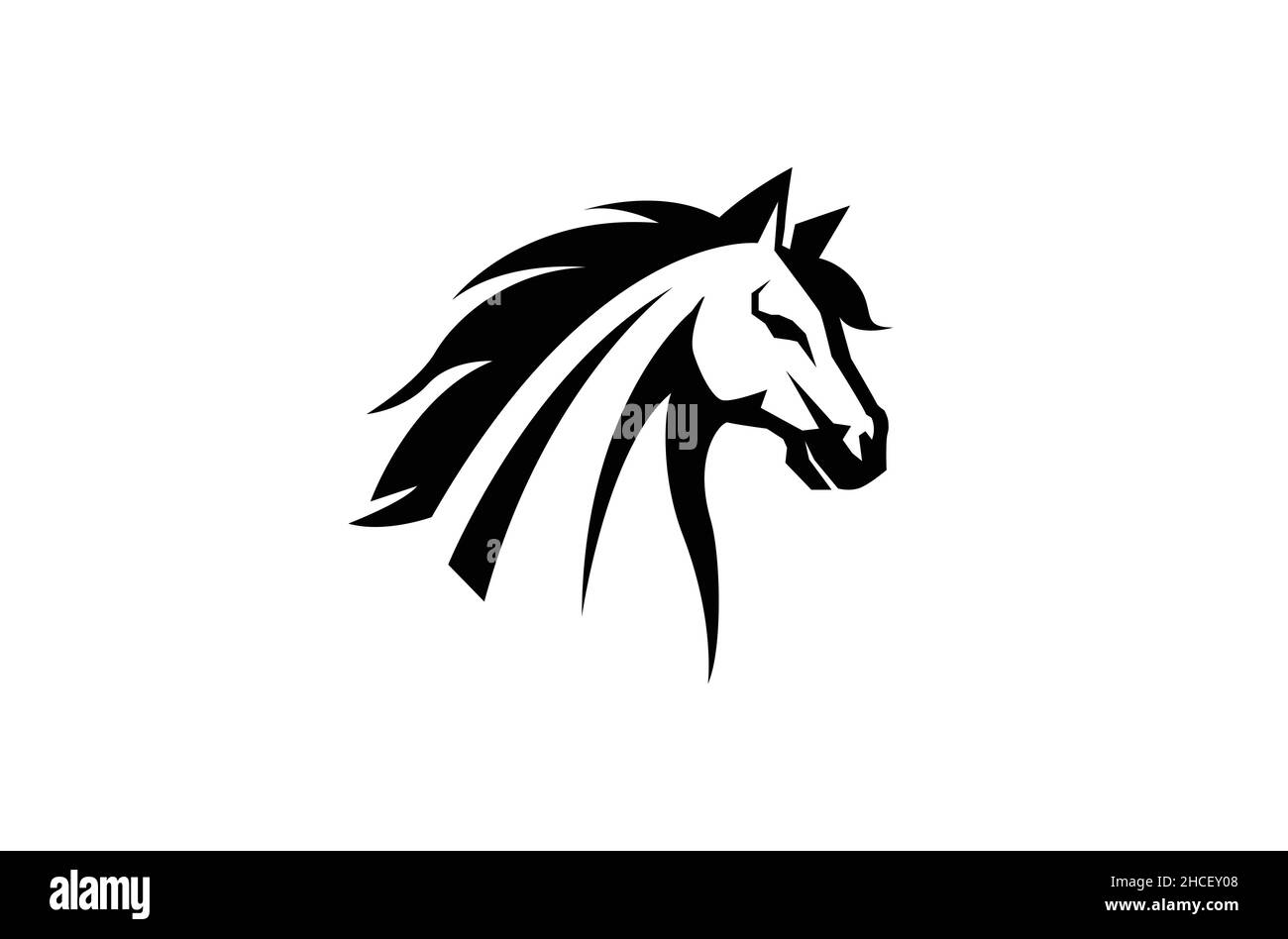 Abstract Horse Outline