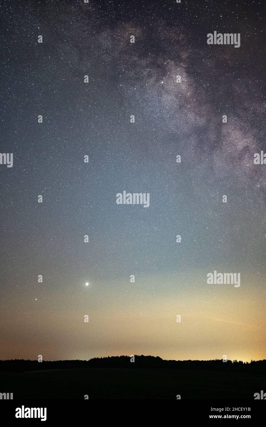 Dark german night sky Stock Photo - Alamy