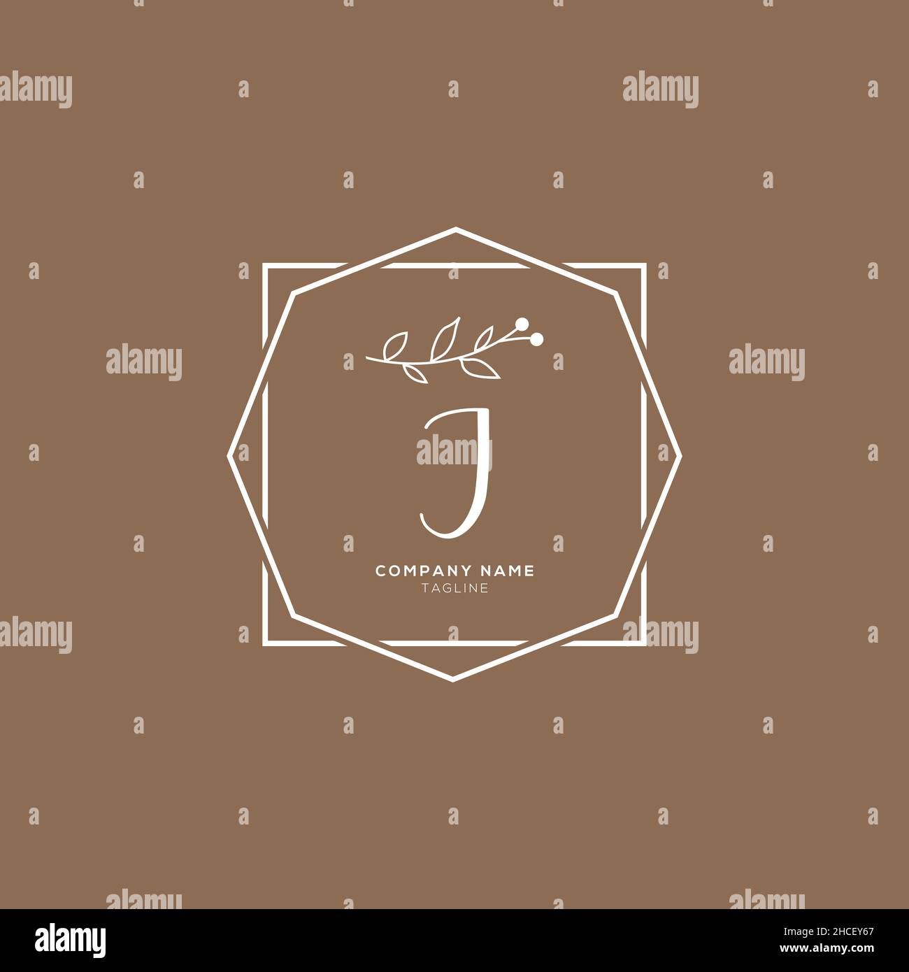 Graphic Floral Initial Alphabet J flowers bouquet composition. Unique ...