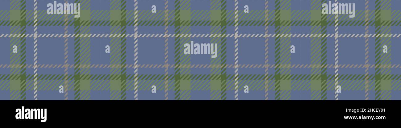 Military green check plaid vector border. Seamless gingham swatch for ...