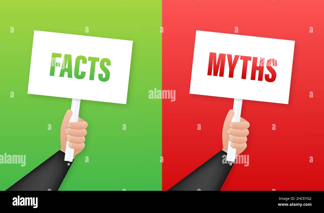 Myths facts. Facts, great design for any purposes. Vector stock ...