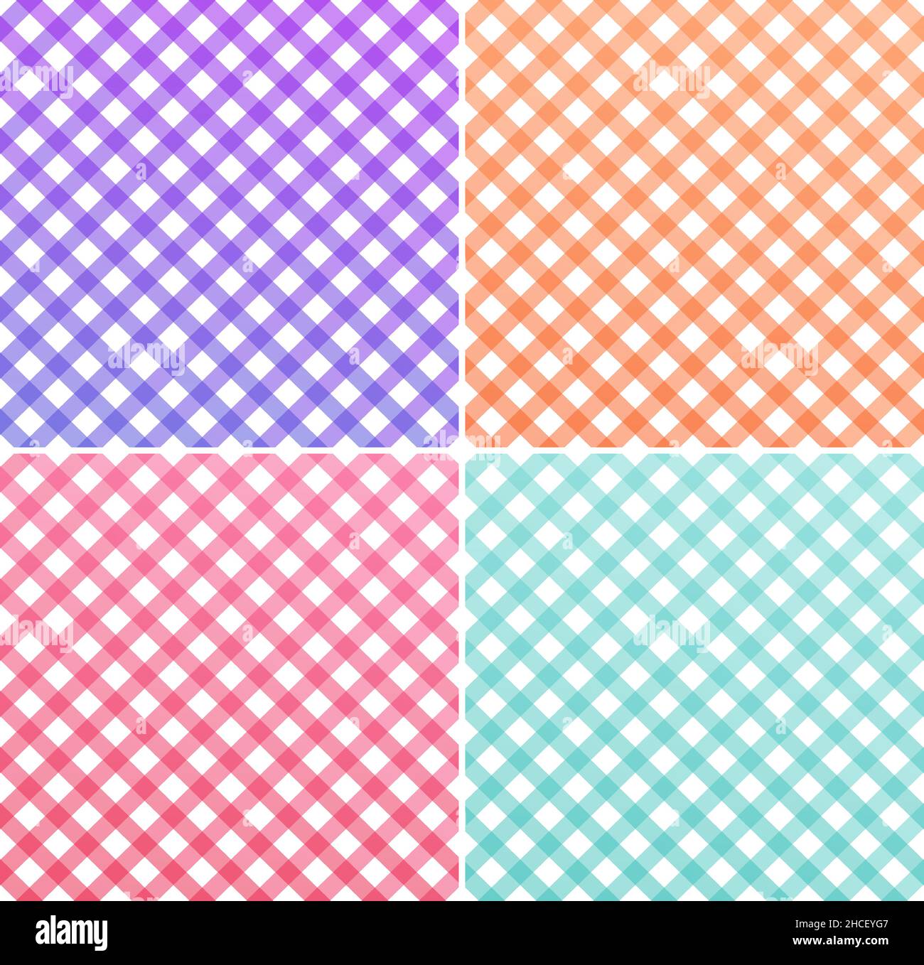 Different color corner tablecloth on white wood table. Vector stock ...