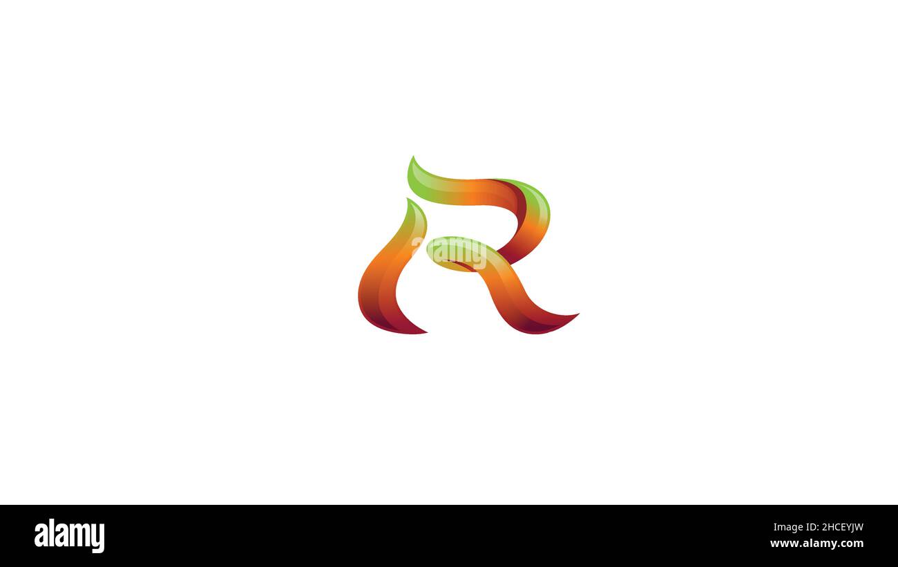 Creative Colorful R Letter Gradient Alphabet Logo Vector Stock Vector ...